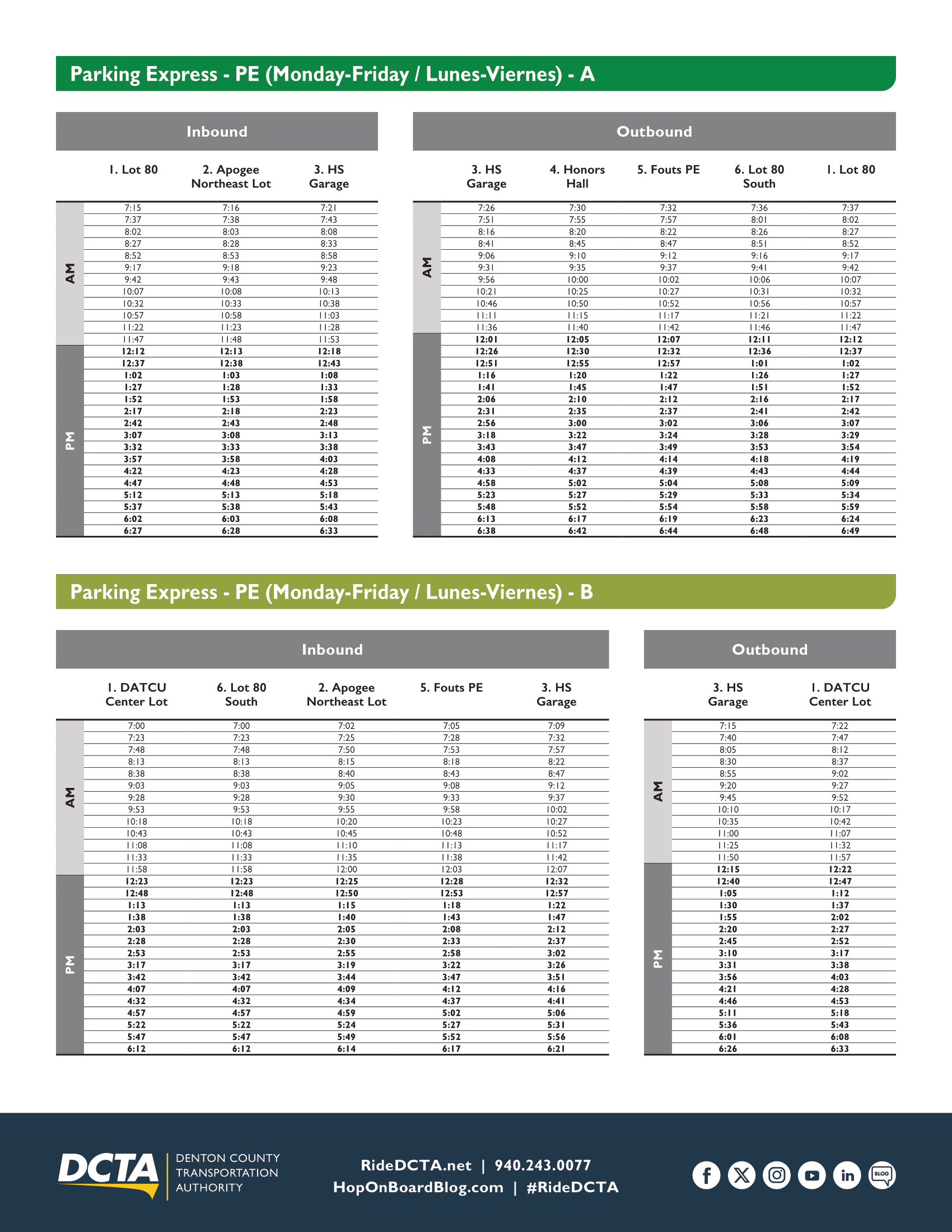 University Routes | DCTA