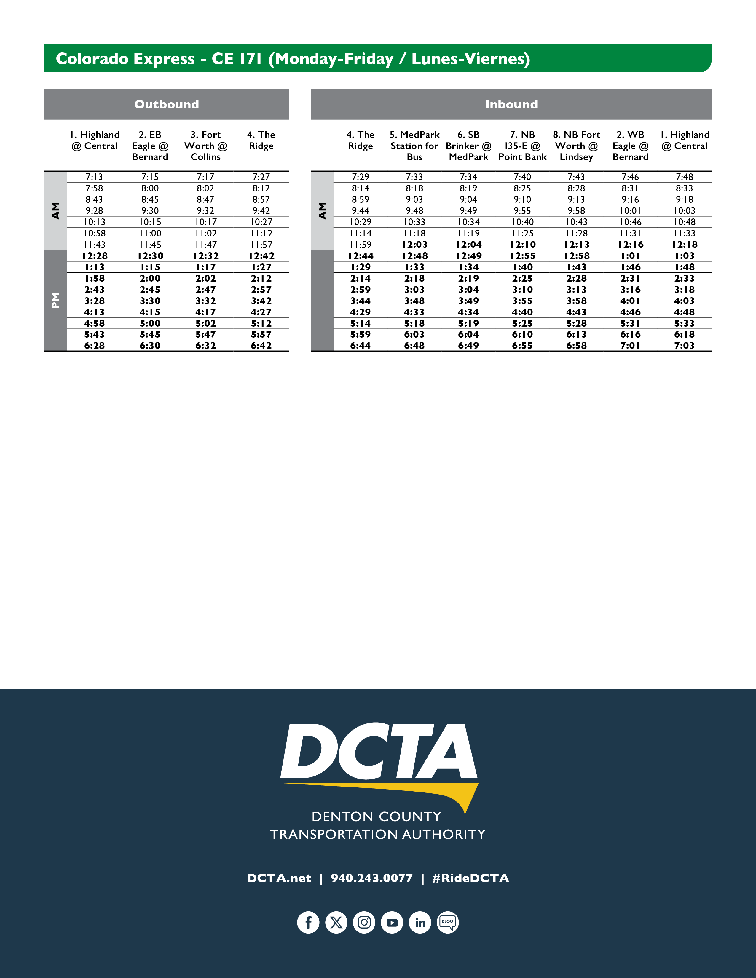 University Routes | DCTA